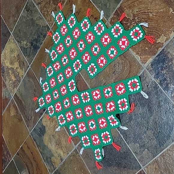 Holiday | Vintage Granny Square Christmas Tree Skirt Large | Poshmark